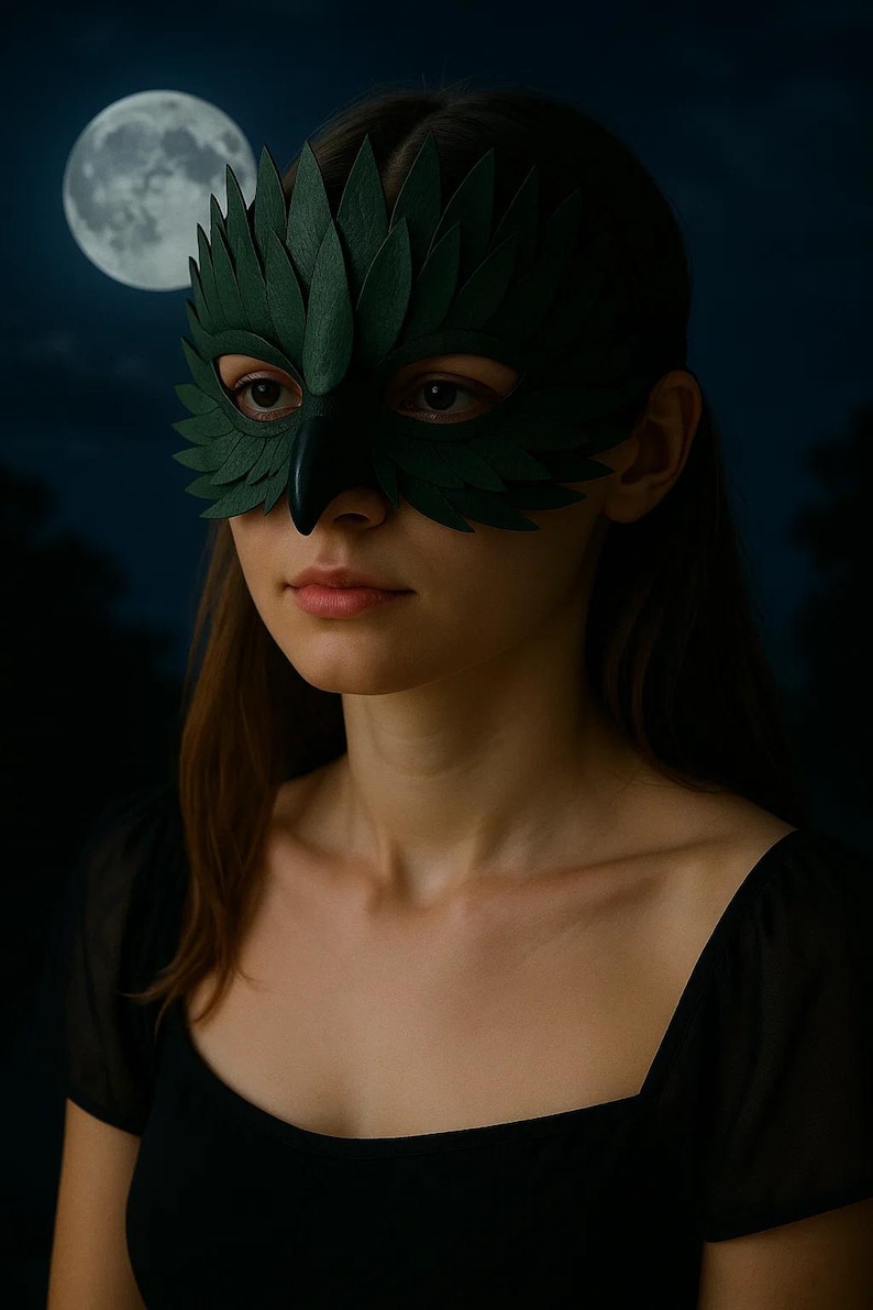 Handmade Owl Feather Beak Mask: Masquerade Bird Costume - Etsy