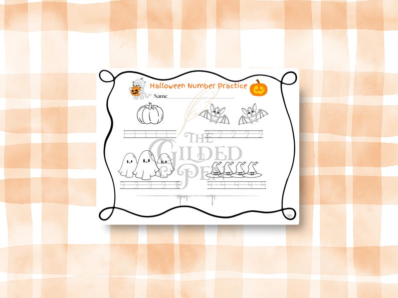 Halloween Numbers 1–10 Tracing Worksheets | Preschool & Kindergarten ...