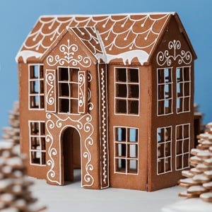 Gingerbread House Template – PDF Printable Baking Pattern - Etsy