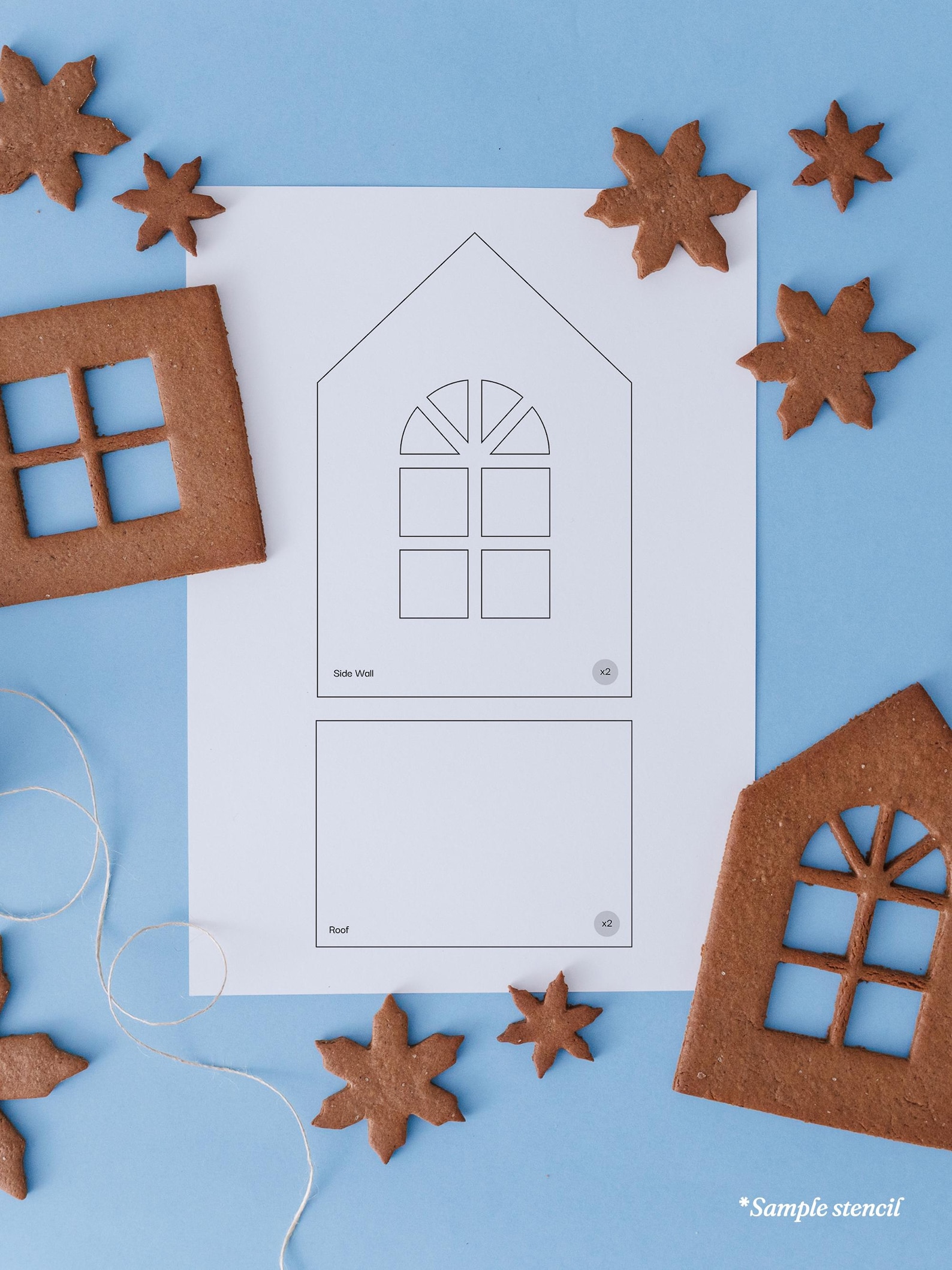 Gingerbread Nativity Scene Template – PDF Printable Baking Pattern - Etsy