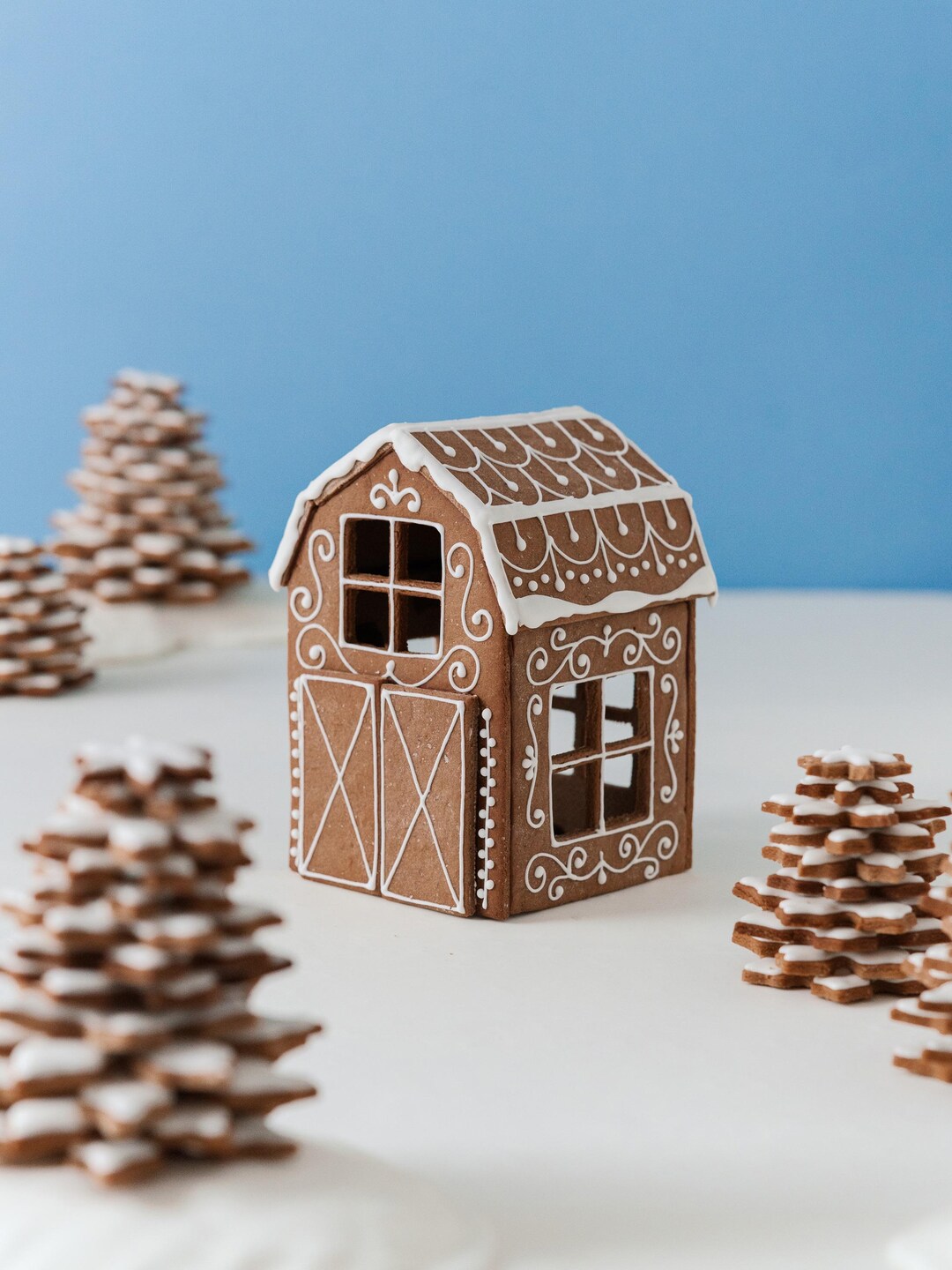 Gingerbread Barn Template – PDF Printable Baking Pattern - Etsy UK