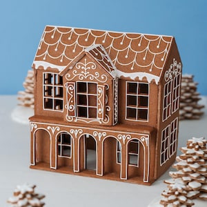 Gingerbread House Template – PDF Printable Baking Pattern - Etsy