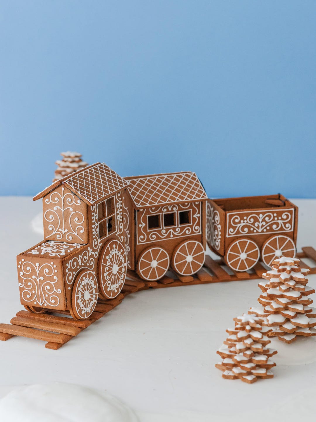 Gingerbread Train Template – PDF Printable Stencil Baking Pattern - Etsy