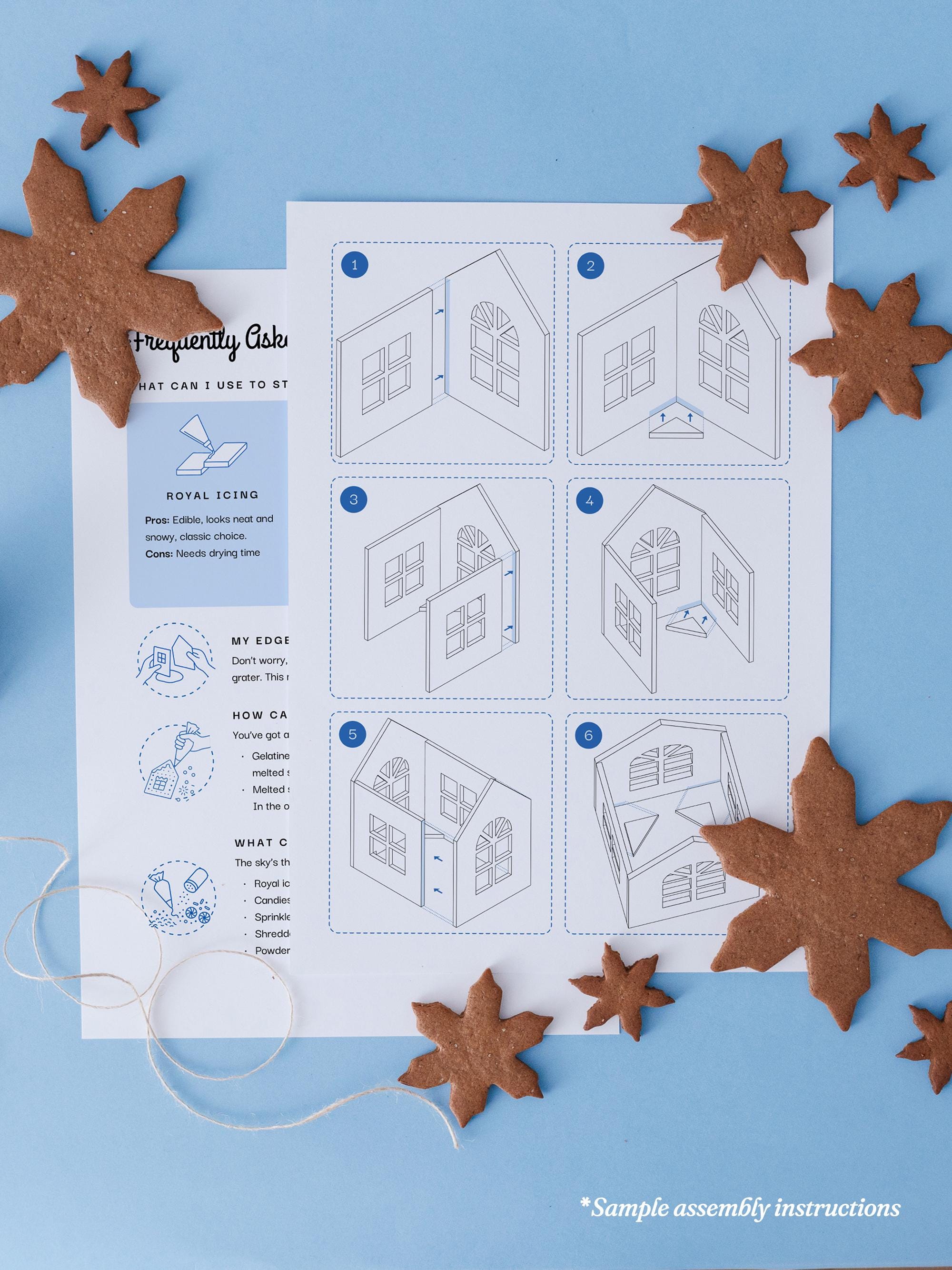 Gingerbread House – PDF Printable Baking Pattern - Etsy