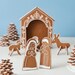 Gingerbread Nativity Scene Template – PDF Printable Baking Pattern - Etsy