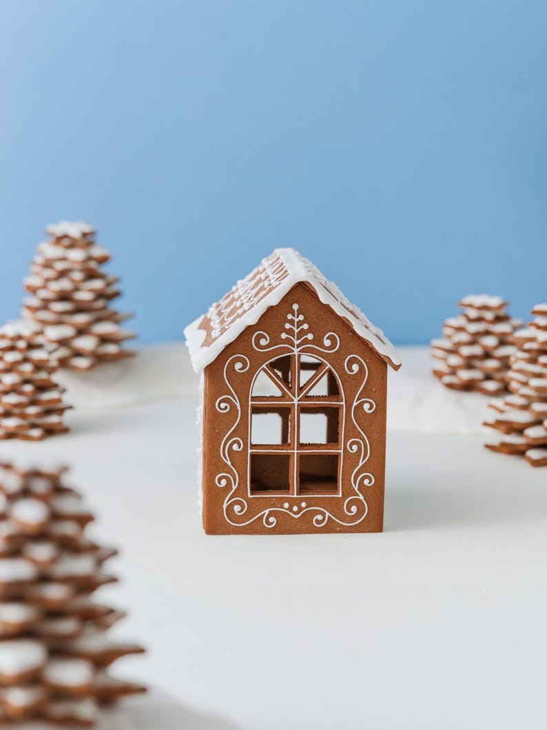 Gingerbread Village Template – PDF Printable Baking Pattern - Etsy