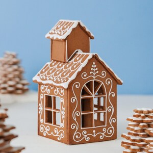 Gingerbread Village Template – PDF Printable Baking Pattern - Etsy