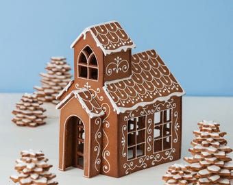 Gingerbread Gazebo Template – PDF Printable Baking Pattern - Etsy