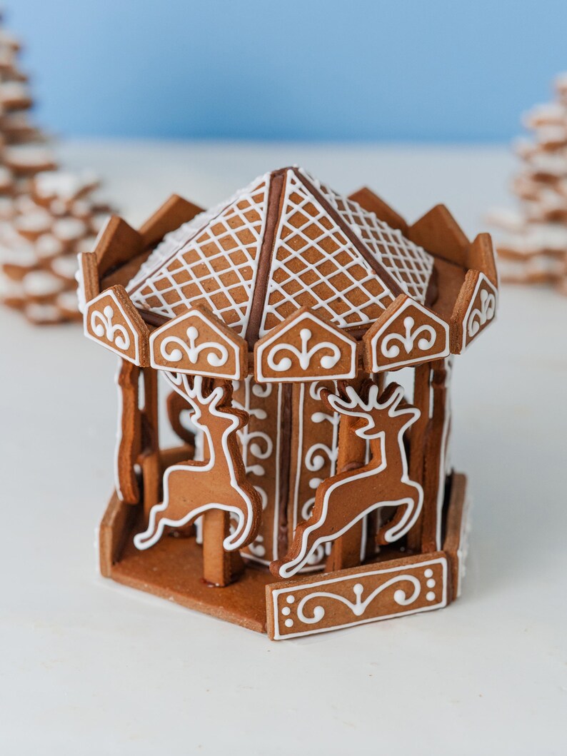 Gingerbread Carousel Template – PDF Printable Baking Pattern - Etsy