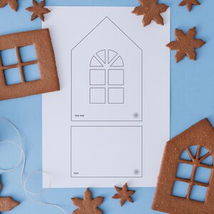 Gingerbread House Template – PDF Printable Baking Pattern - Etsy