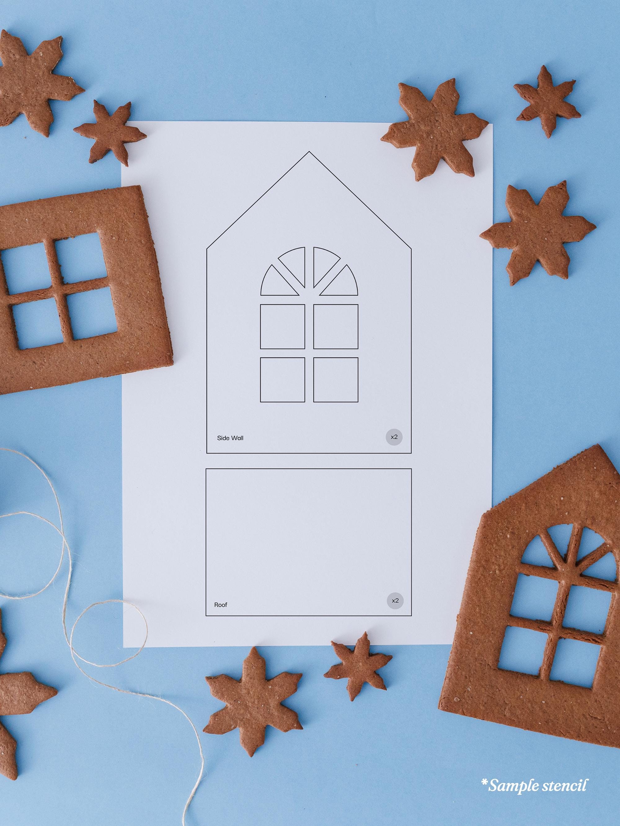 Gingerbread House Template – PDF Printable Baking Pattern - Etsy