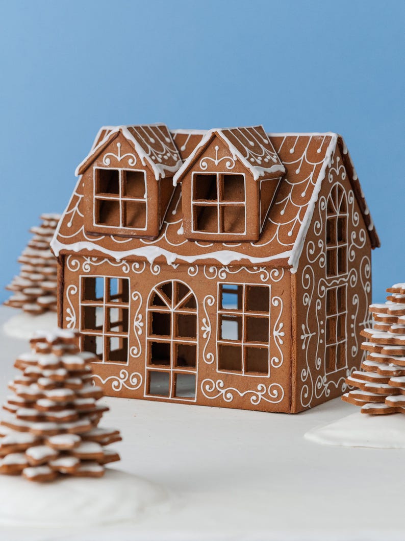 Gingerbread House Template – PDF Printable Baking Pattern - Etsy