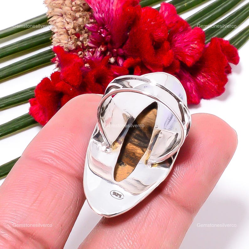 Picture Jasper Designer Ring 925 Sterling Silver Brown Stone Jewelry - Etsy