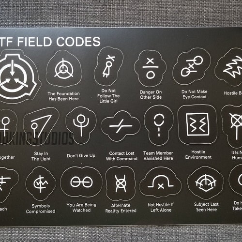 SCP Foundation Embroidered Luggage Tag | Etsy