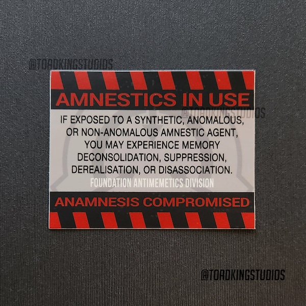 Scp Warning Signs - Etsy
