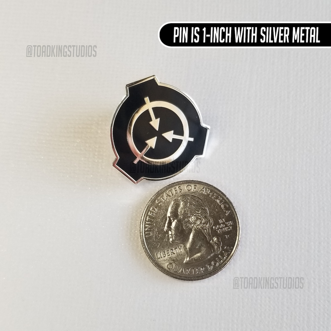 SCP Logo Black & Silver 1-inch Enamel Pin Foundation - Etsy