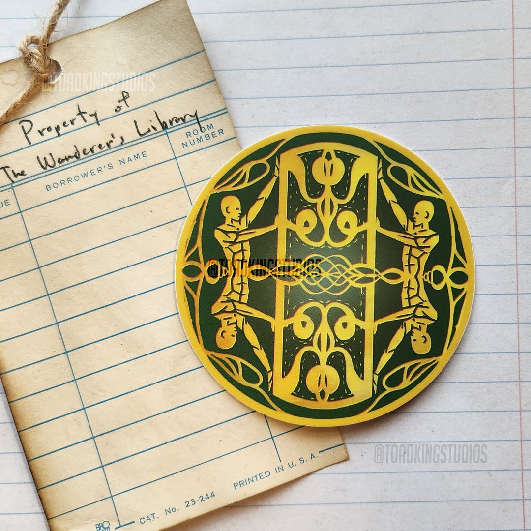 Wanderer's Library Crest Logo Sticker, 3-inch - Etsy