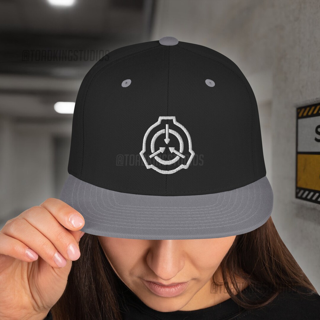 Snapback SCP White Logo Hat - Foundation Fan Style Cap - POD - Etsy