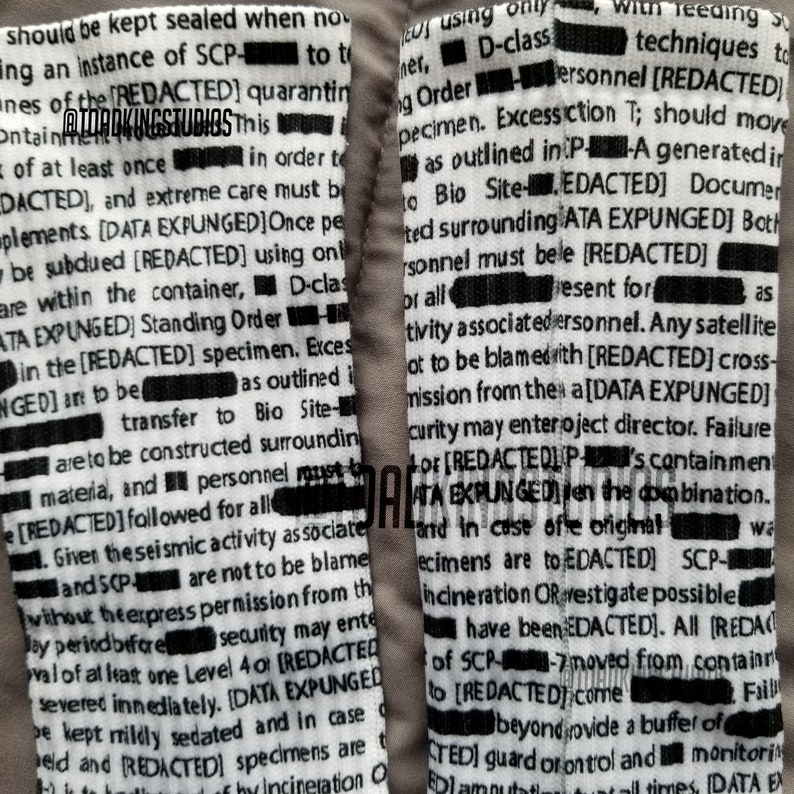 Document [REDACTED] Socks, SCP Foundation Themed POD - Etsy