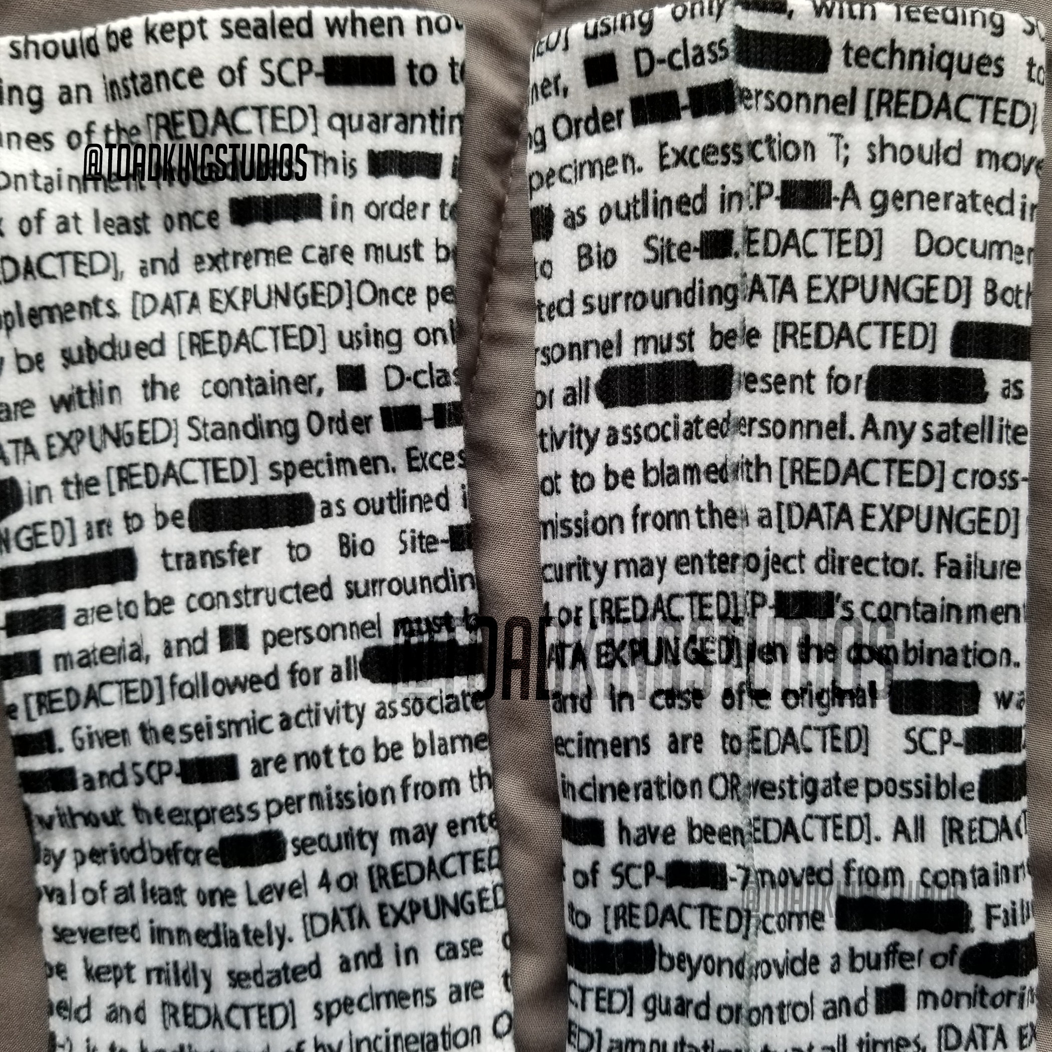 Document REDACTED Socks SCP Foundation Themed POD - Etsy