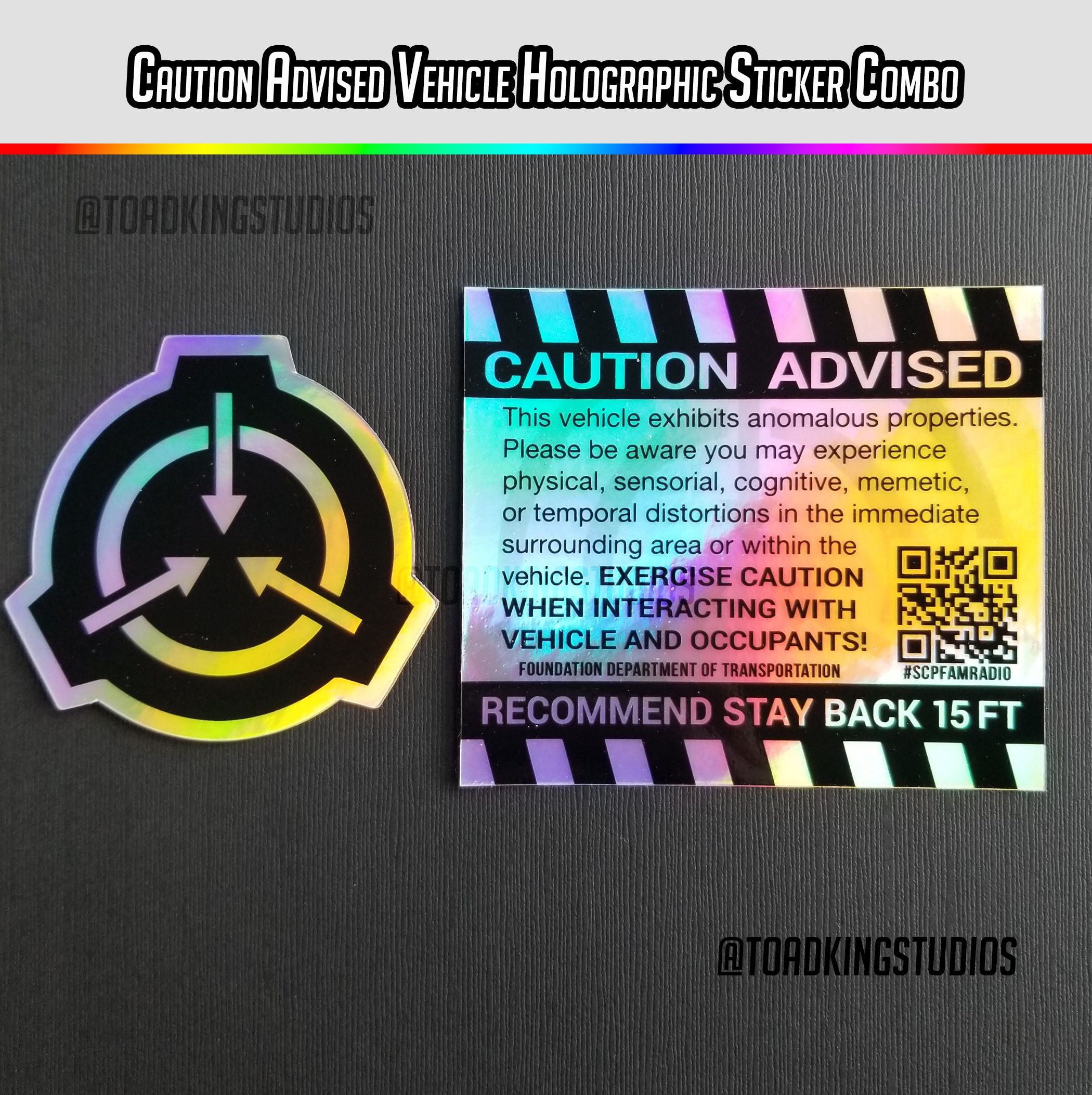 SCP Logo Black Holographic Sticker 3-inch NEW - Etsy UK