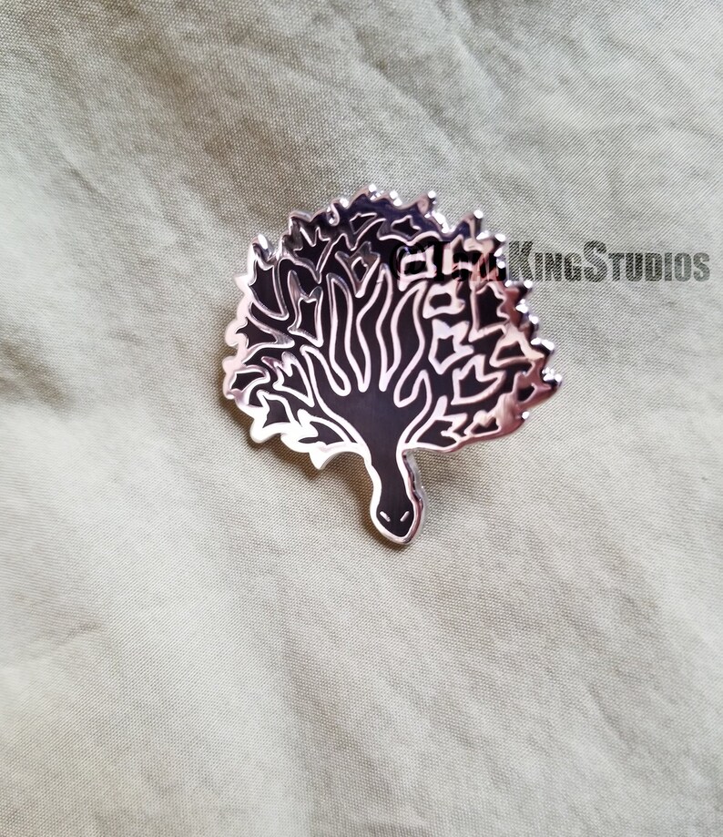 Serpent's Hand Logo Pin Black and Silver SCP Foundation | Etsy