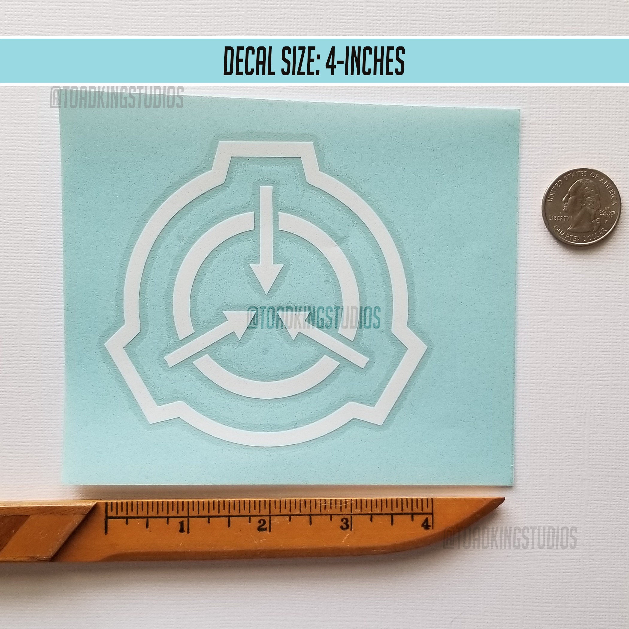 SCP Logo 4-inch Vinyl Decal Transfer Sticker - Foundation - Etsy UK
