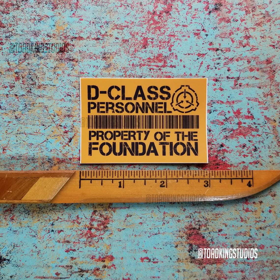 D-Class Personnel Orange Sticker | Etsy