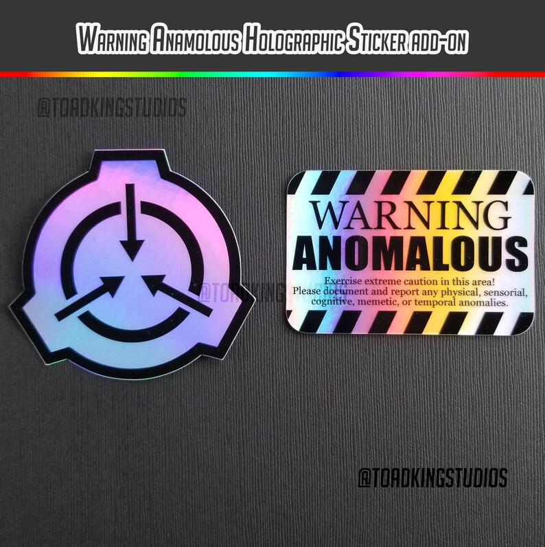 SCP Logo Holographic Sticker 3-inch RESTOCKED - Etsy
