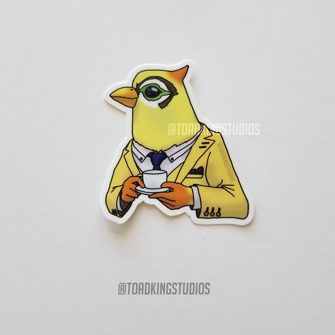 Yellow Bird, Yellow Suit - 3 Inch Sticker - Etsy