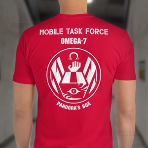 Mobile Task Force Omega-7 "pandora's Box" Team Short Sleeve T-shirt - Etsy