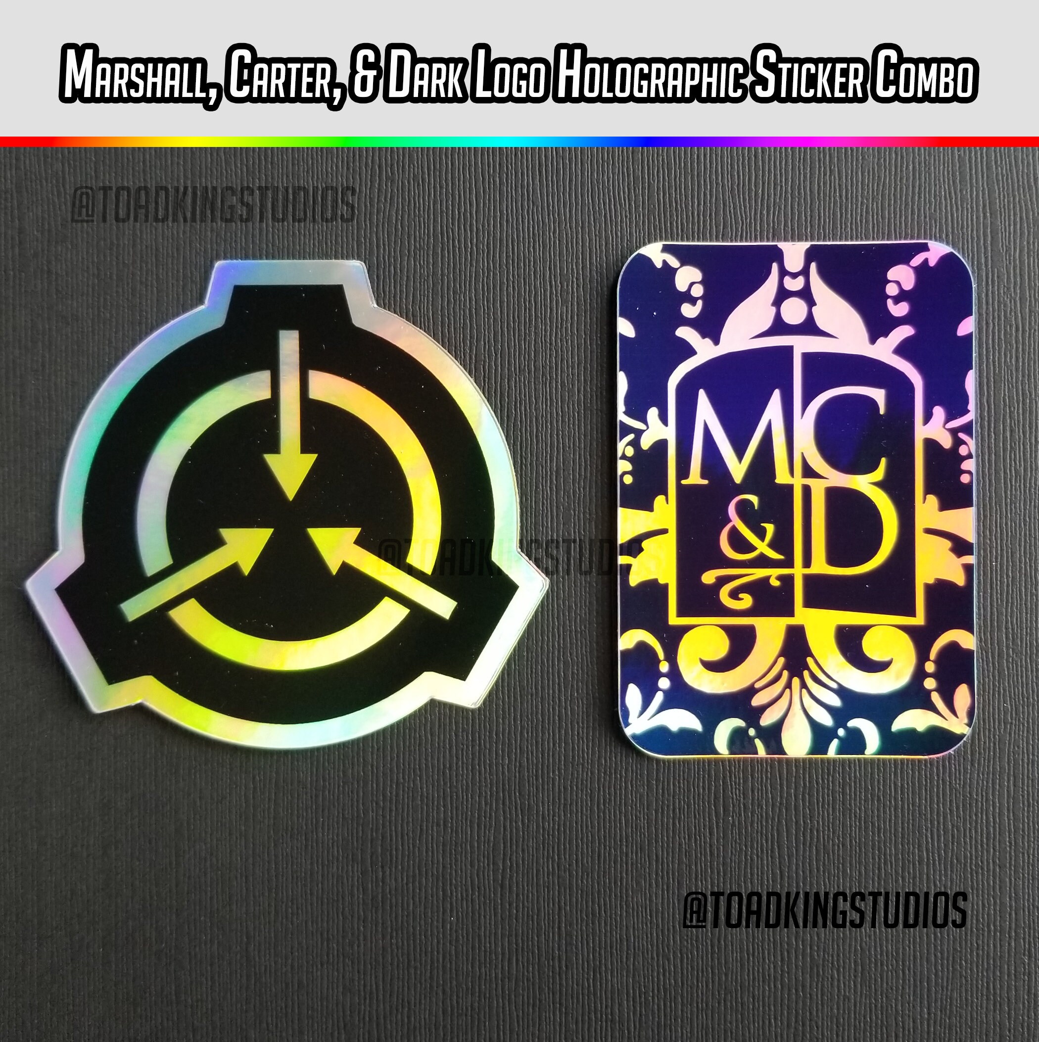SCP Logo Black Holographic Sticker 3-inch - NEW - Etsy UK