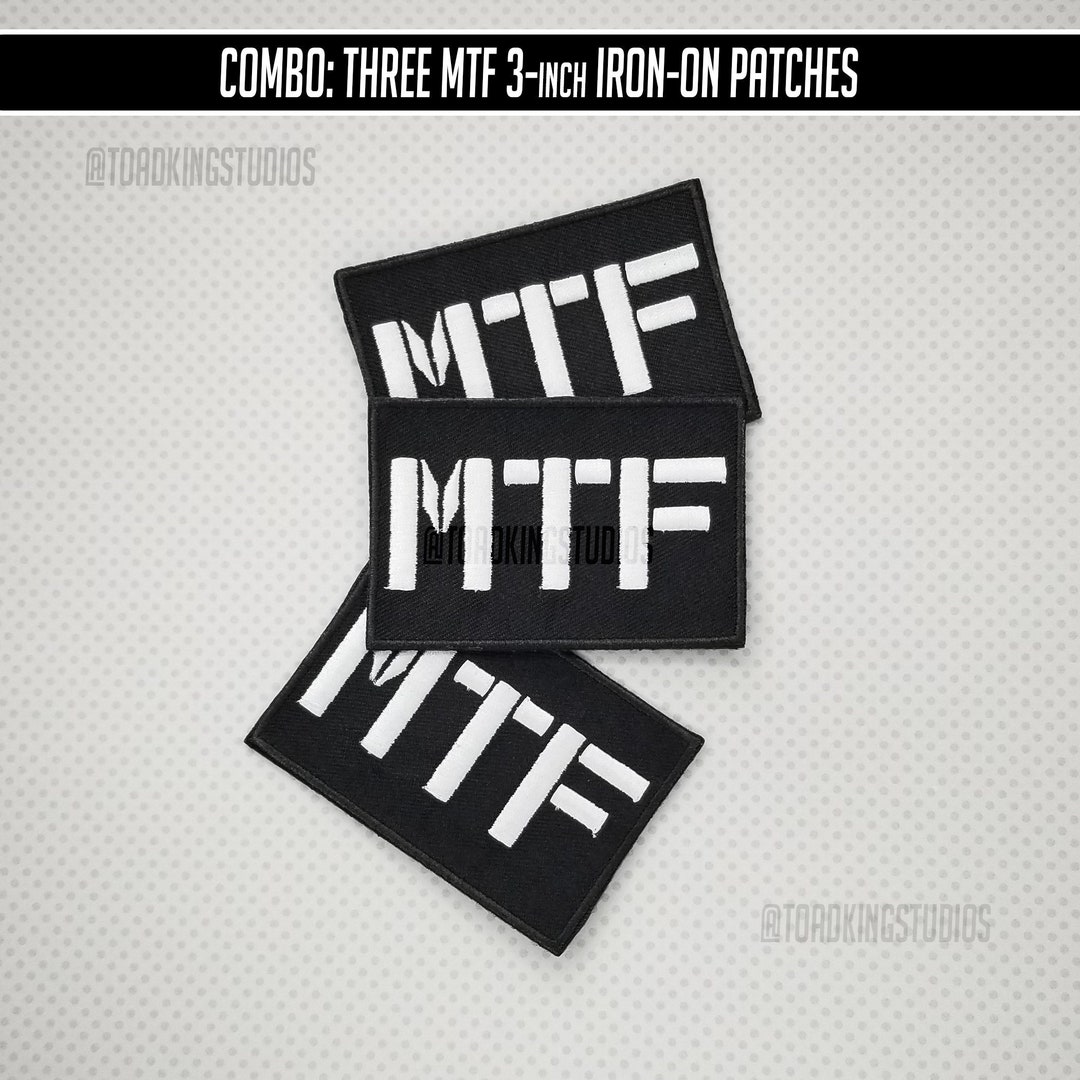 Combo "mtf" Text (mobile Task Force) 3-inch Iron-on Bulk Patch Order - Etsy