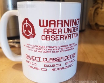 Blue WARNING Sign Poster / SCP Foundation / Unlimited Series - Etsy