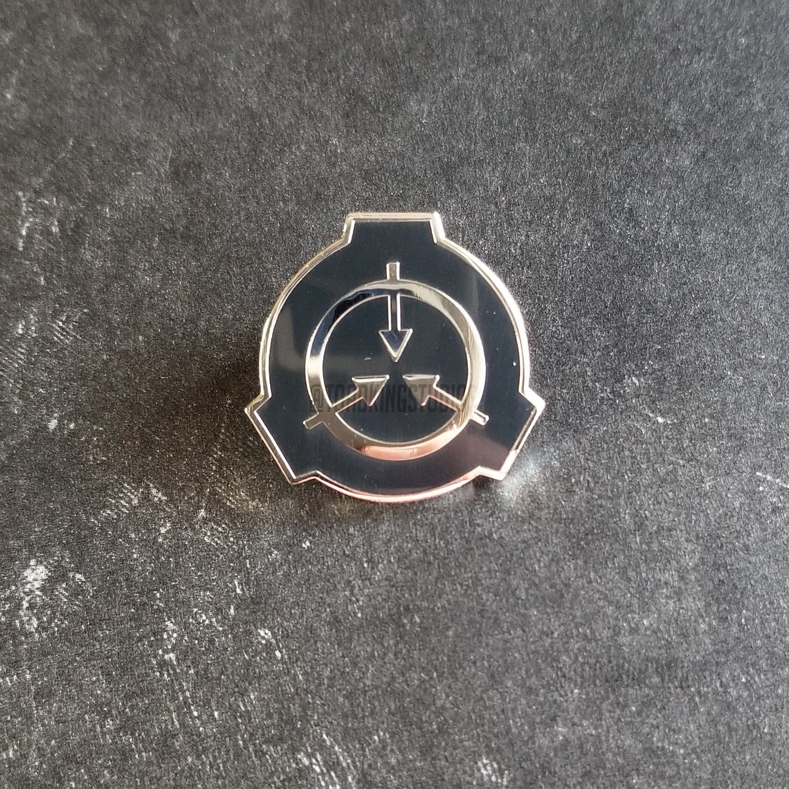 SCP Logo Black & Silver 1-inch Enamel Pin Foundation - Etsy