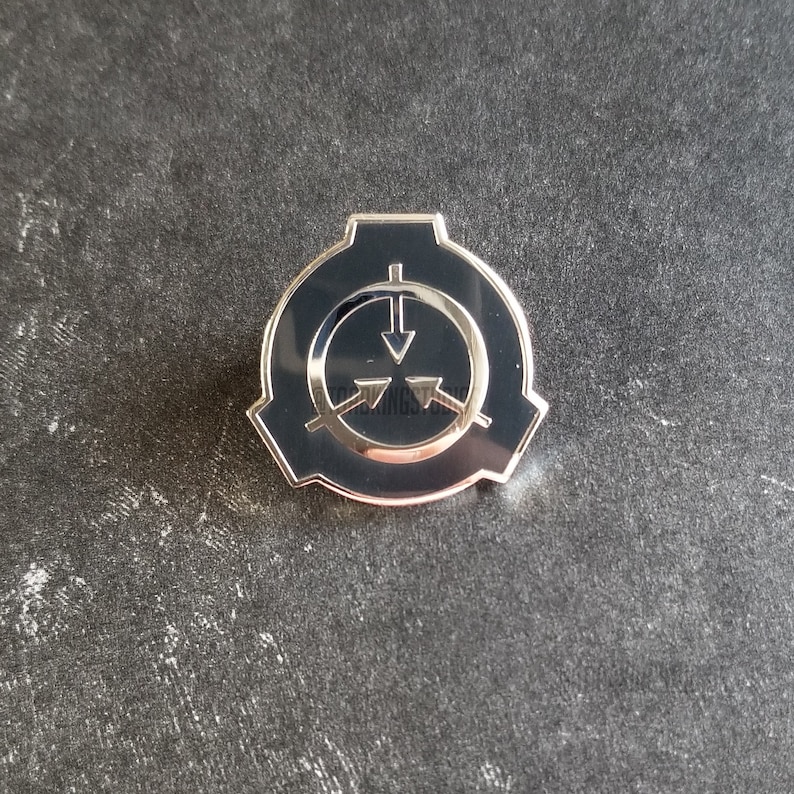 SCP Logo Black & Silver 1-inch Enamel Pin Foundation - Etsy
