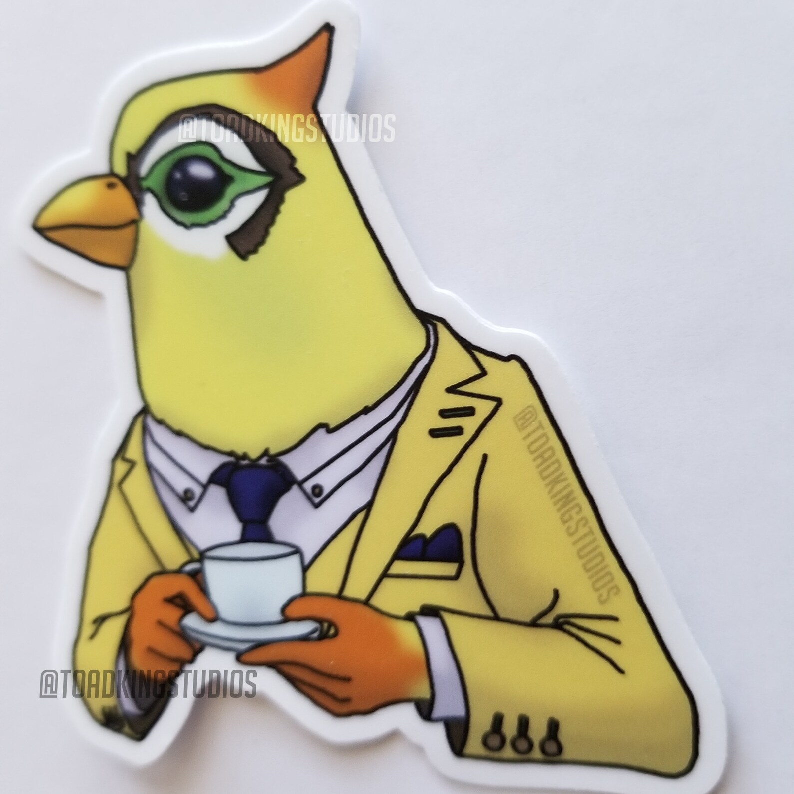 Yellow Bird, Yellow Suit - 3 Inch Sticker Ganymede Bastion Mains - Etsy