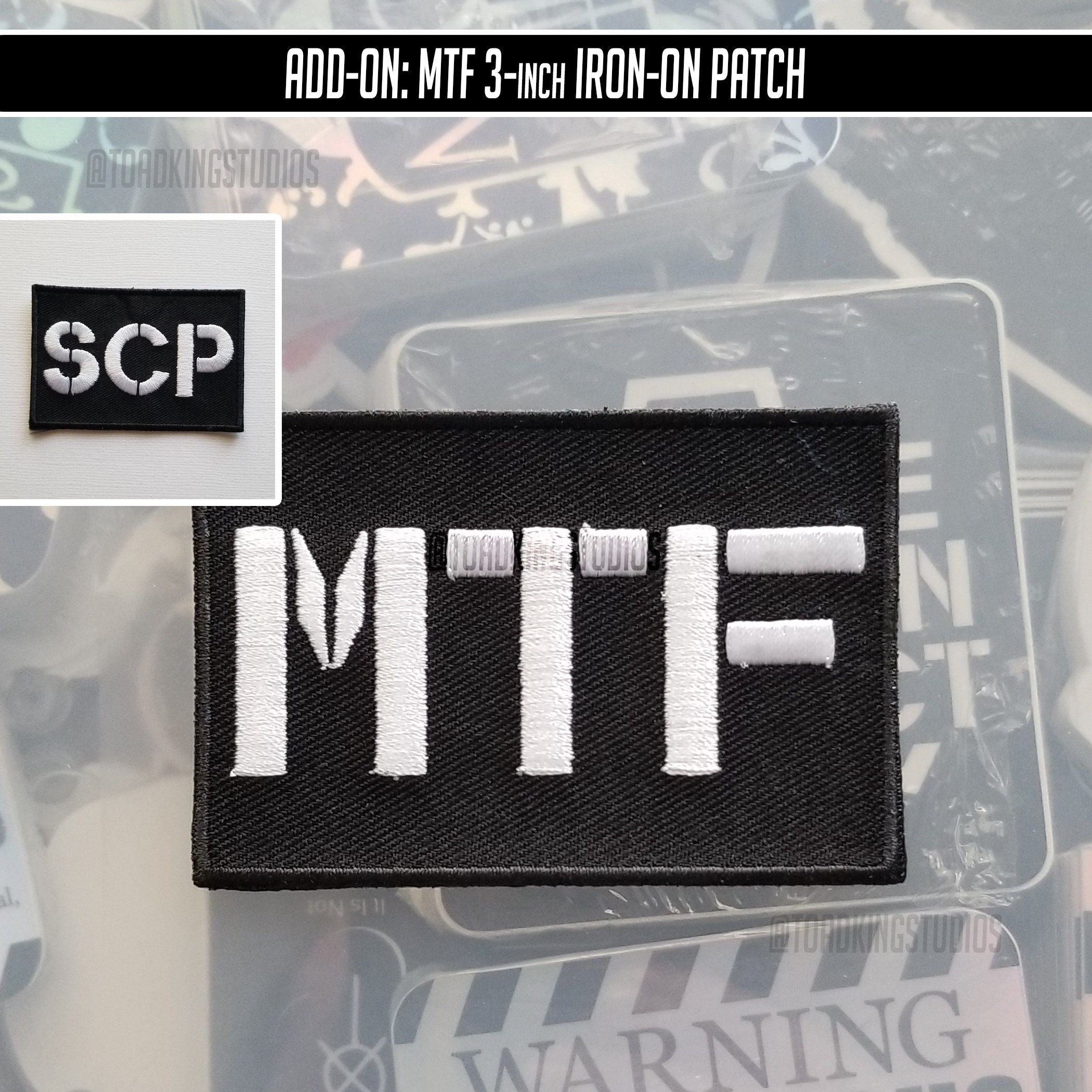 SCP Text Stencil Black Rectangle 3-inch Cosplay Patch - Etsy Australia