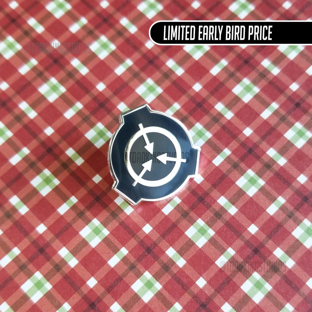 SCP Logo Black & Silver 1-inch Enamel Pin Foundation - Etsy