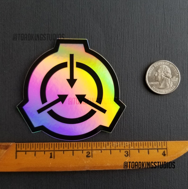 SCP Logo Holographic Sticker 3-inch - RESTOCKED - Etsy