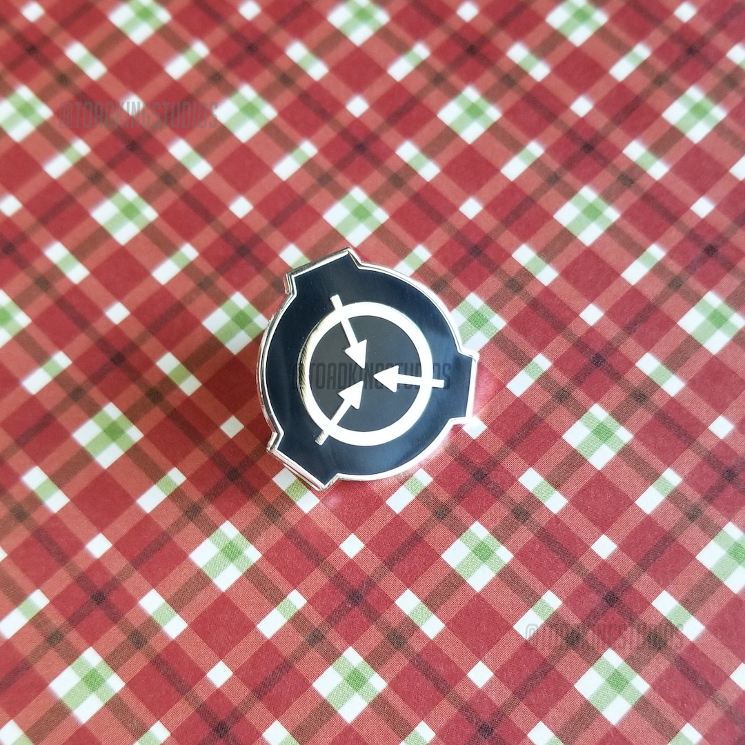 SCP Logo Black & Silver 1-inch Enamel Pin - Foundation - Restock - Etsy