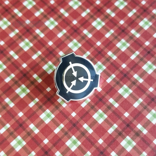 Scp Logo Black And Silver 1 Inch Enamel Pin Foundation Etsy