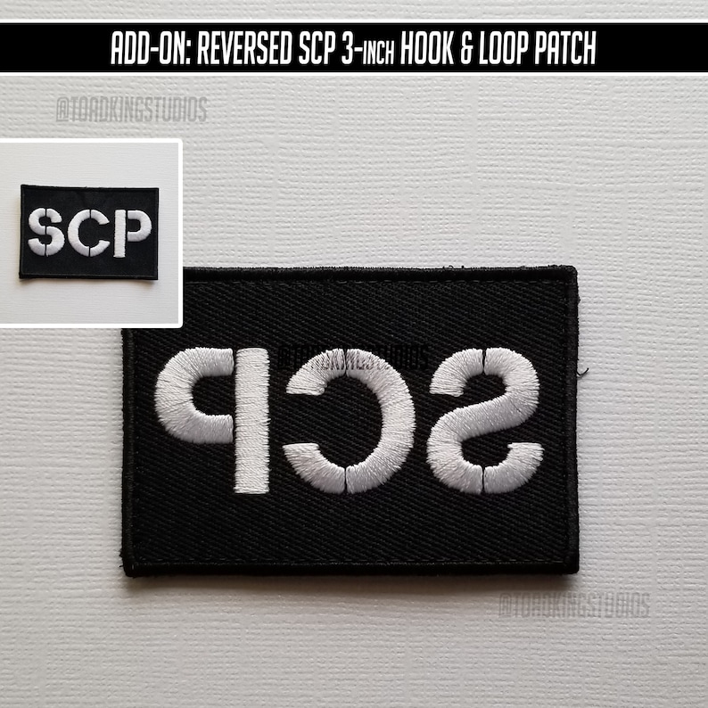 SCP Text Stencil Black Rectangle 3-inch Cosplay Patch - Etsy