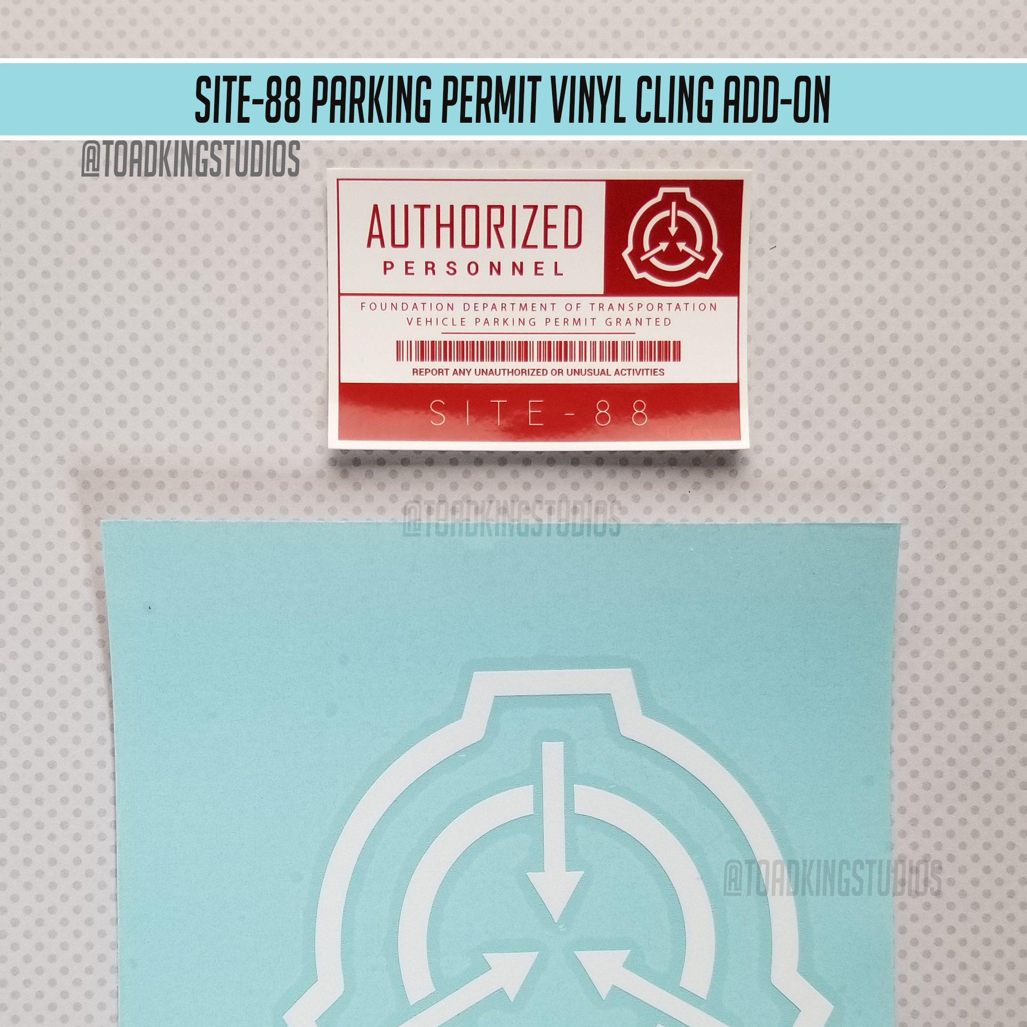 SCP Foundation Logo Vinyl Decal Transfer Sticker | Etsy