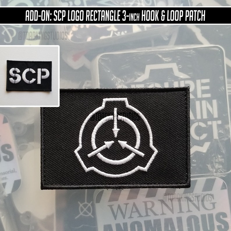 SCP Text Stencil Black Rectangle 3-inch Cosplay Patch - Etsy