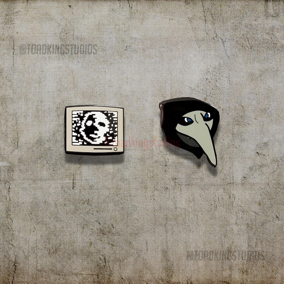 Last Stock Enamel Pins - SCP-079 "old Ai" and SCP-049 "plague Doctor ...