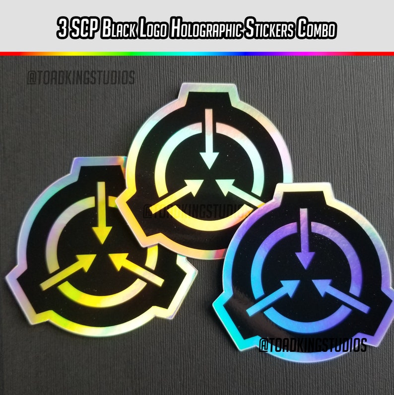 SCP Logo Black Holographic Sticker 3-inch NEW - Etsy