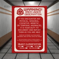 SCP Foundation All Warning Signs Collection Digital Wall Art NFT Hight ...