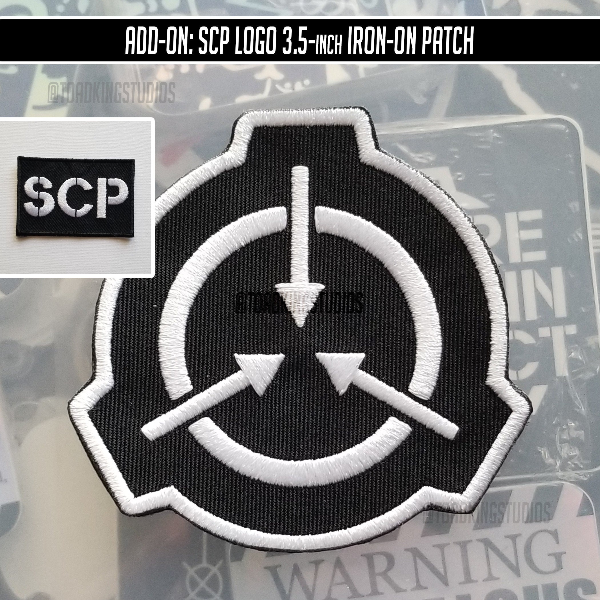 SCP Text Stencil Black Rectangle 3-inch Cosplay Patch - Etsy Australia