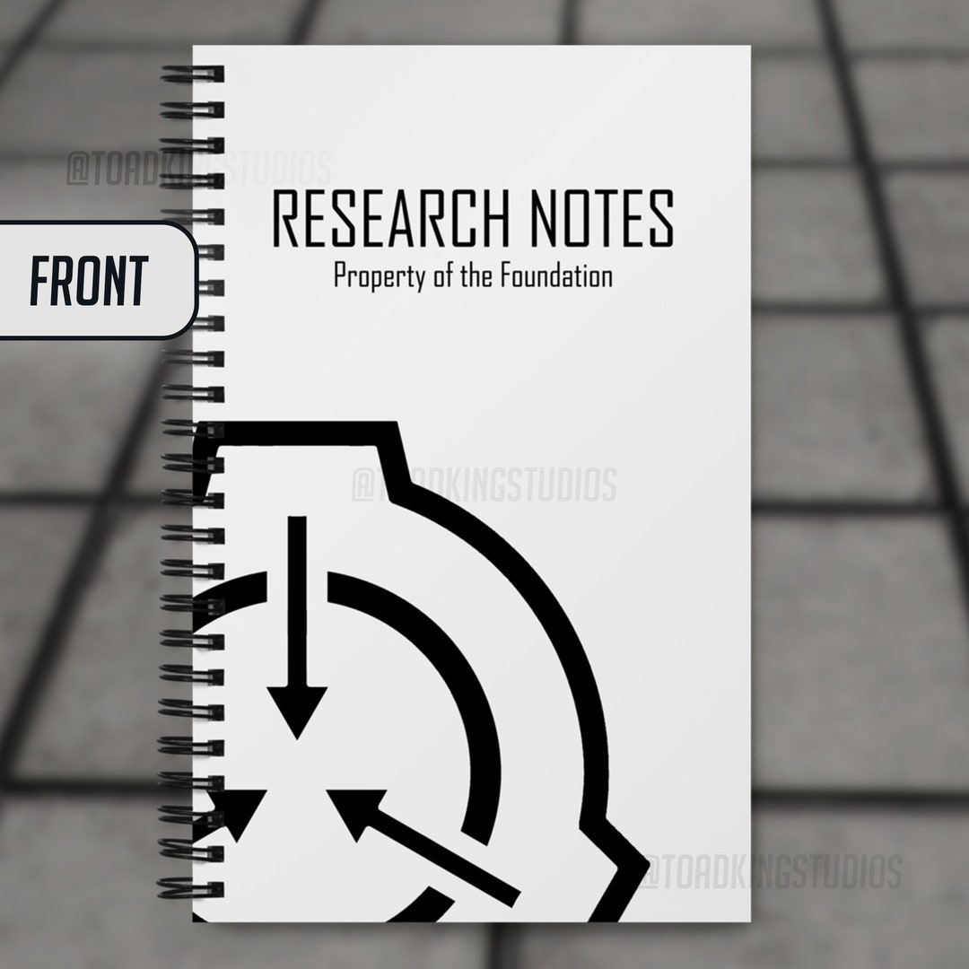 SCP Foundation Research Notes Spiral Notebook - POD - Etsy